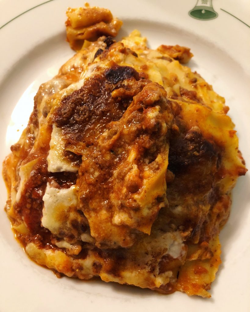 Lasagna in La Campana The Oldest Restaurant in Rome - Samurai Gourmet